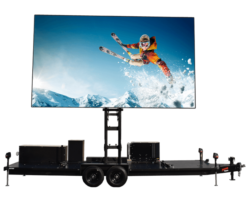 Solar Traffic Light Trailer LED Display Screen Trailer Sign with Solar ...